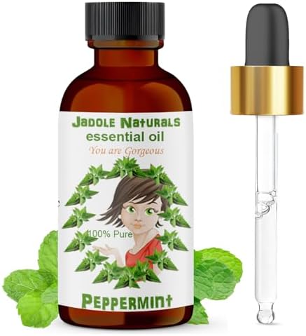 Jadole Naturals Peppermint Essential Oil-30 ml with Glass Dropper | For ...