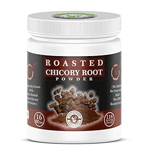 ROASTED CHICORY ROOT POWDER - 16 oz, 100% PURE & NATURAL, NON GMO, NO ...