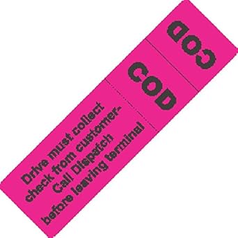 GC Labels-HAZ-TAB-003, HazTab (C.O.D. This is a COD Delivery) Bill of ...