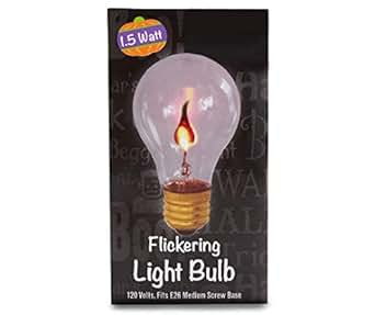Halloween Haunted House Creepy Prop Flickering Light Bulb, Single ...