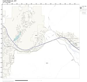 ZIP Code Wall Map of East Missoula, MT ZIP Code Map Not Laminated ...