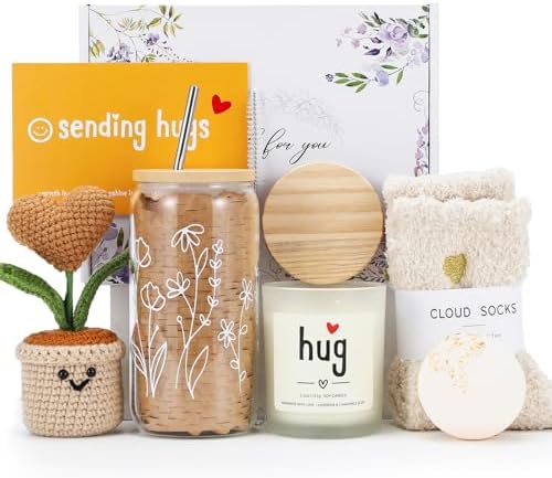 Get Well Gift Box for Women - Hugs & Healing Luxury Care Package for Her, Feel Better Soon ...