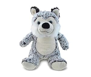 Amazon.com: Puzzled Super Soft Sitting Husky Plush, 9": Toys & Games