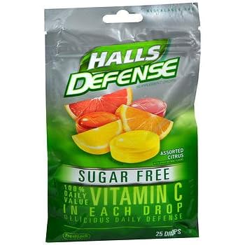 Amazon.com: Halls Defense Vitamin C Drops Sugar Free Assorted Citrus ...