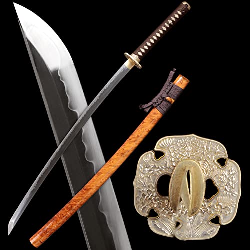 Shinken of Swords Handmade Katana Sword Real Clay Tempered T10 Steel ...