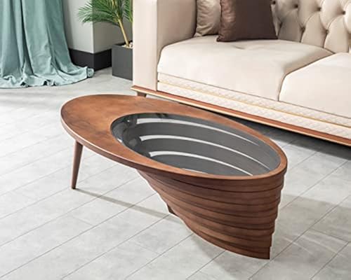 by Papella Design, Natural Walnut Veener Coffee Tables for Living Room ...