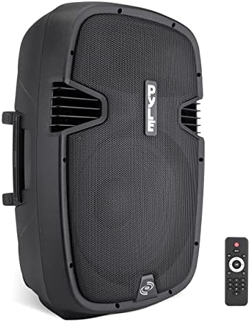 PYLE-PRO Powered Bluetooth PA Microphone System - 15" Active Bass ...
