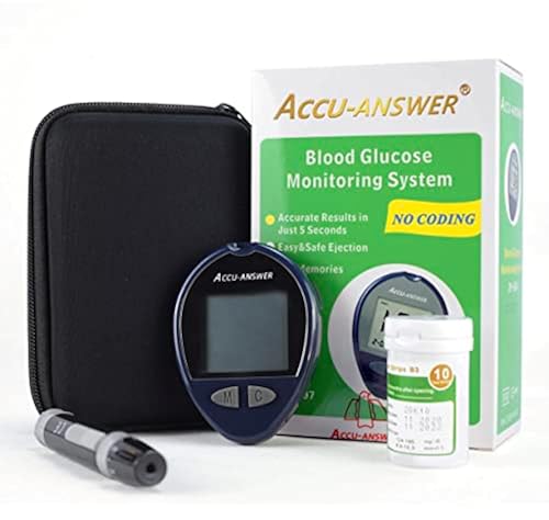 Accu-Answer Glucose Monitor Kit | Test Blood Sugar Levels & Manage ...