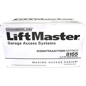 LiftMaster Contractor Series 8155 1/2HP Belt Drive Garage Door Opener ...