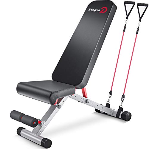 Pelpo Adjustable Weight Bench, Folding Weight Lifting Bench, Workout ...
