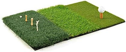 CROSSFINGERS Golf Mat, 3-in-1 Turf Grass Foldable and Portable Golf ...