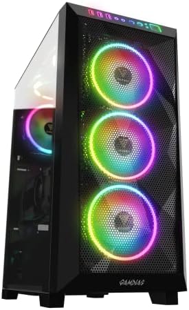 Gamdias Athena M1 Elite Mid Tower Gaming Cabinet with 3 x 120mm ARGB ...