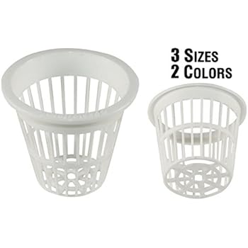 Amazon.com: NP2AW: 2 Inch White Slotted Mesh Net Pot for Hydroponics ...