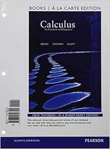 Calculus for Scientists and Engineers, Books a la Carte Edition: Briggs ...