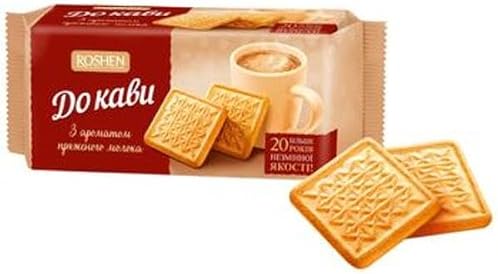 Roshen TEA BISCUITS" BISCUITS WITH BAKED MILK FLAVOR 185g/28 pieces ...
