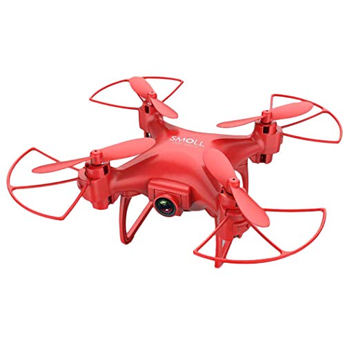 Bangcool RC ドローン 高度維持 WiFi HD カメラ リモコン ドローン RC クアッドコプター レッド ...