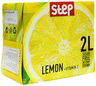 سعر Lemon Step Instant Drink Powder Sugar Free Step Juice (Peach ...