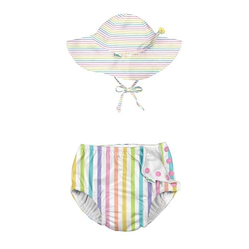 i Play. by Green Sprouts Snap Reusable Swimsuit Diaper and Brim Sun ...