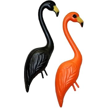 Amazon.com : Bloem Spooky Flamingo Halloween Outdoor Lawn Statue 2-Pack ...