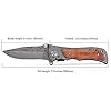 GVDV Pocket Knife with Wood Handle + Pocket Folding Knife with G10 ...
