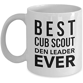 Amazon.com: Cub Scout Leader Gift - Best Den Leader Ever Mug, Novelty ...