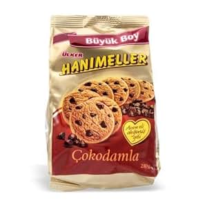 Amazon.com : Ulker Hanimeller chocolate drops cookies 210gr : Grocery ...