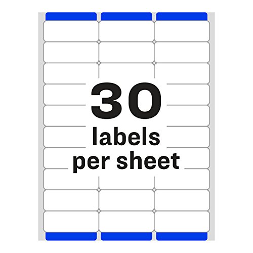Avery 8160 Easy Peel Address Labels For Inkjet Printers 1 X 2 5 8 Inch 
