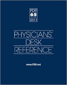 Physicians' Desk Reference 2011: PDR Staff: 9781563637810: Amazon.com ...