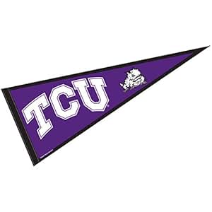 Amazon.com : College Flags and Banners Co. TCU Pennant Full Size Felt ...