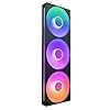 NZXT F360 RGB Core - 360mm Single-Frame Fan Unit with 3 x 120mm RGB ...