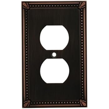 Cosmas 44018-ORB Oil Rubbed Bronze Single Duplex Electrical Outlet Wall ...
