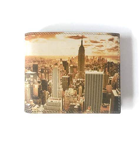 Amazon.com: New York Wallet with Midtown Manhattan Skyline Men's Slim ...