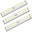 Criacr Motion Sensor Light Bar, (10 LED, 3 Pack) Sensor Wardrobe Light ...