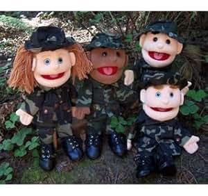 Amazon.com: Girl Army Soldier Glove Puppet: Toys & Games