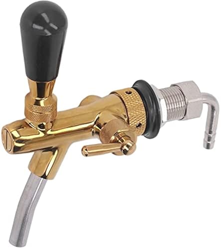 DEPILA Beer Faucet, Stainless Steel Beer Dispenser Tap Brass Beer Keg ...