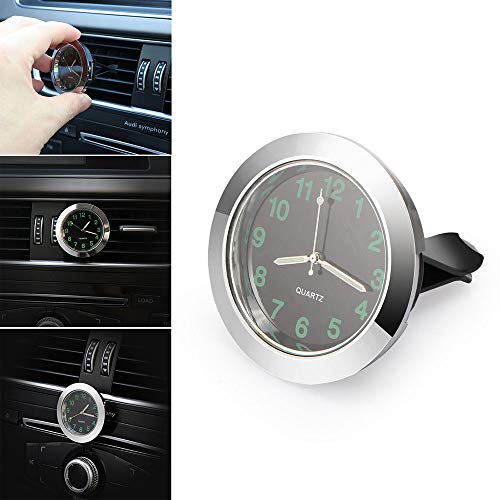 Car Dashboard Clock, ONEVER Small Round Analog Quartz Clock Charming ...