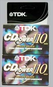 Amazon.com: TDK CD Power 110 Cassette, 2pk High Bias Audio Cassette ...