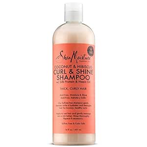 Amazon.com : SheaMoisture Coconut & Hibiscus Curl & Shine Shampoo | 16 ...