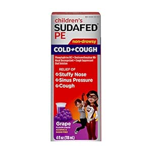 Amazon.com: Children's Sudafed PE Cold + Cough, Cold Medicine & Nasal ...