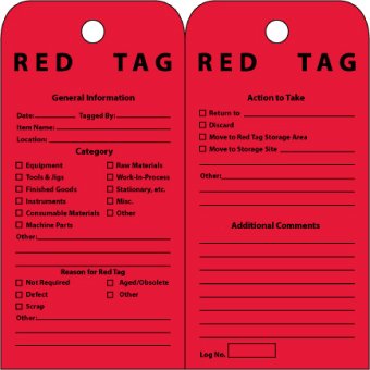 TAGS, RED TAG: Industrial Lockout Tagout Tags: Amazon.com: Industrial ...