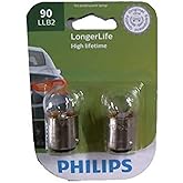 Amazon.com: Philips 3456 LongerLife Miniature Bulb, 2 Pack : Automotive