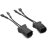 Amazon.com: uxcell 2Pcs Plastic Car Horn Speaker Adapter Wiring Harness ...