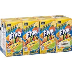 Amazon.com : Five Alive Citrus Juice Box (8-Pack) 6.7Oz {Imported from ...