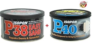 U-POL Davids Isopon P38 & P40 Body Filler Compound Car Body Repair Kit ...
