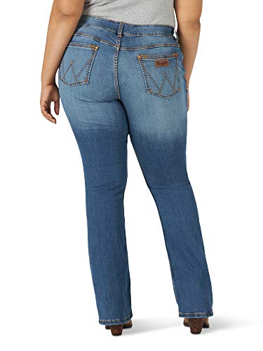 Wrangler Women's Retro Mae Plus Size Mid Rise Boot Cut Jean, Medium Blue, 20W x 30L | Pricepulse