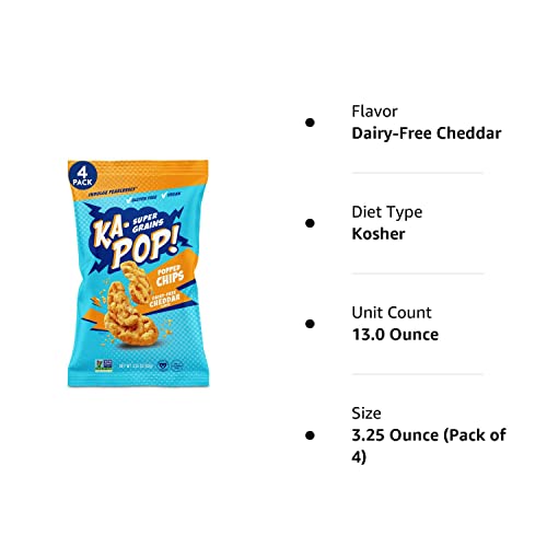 Ka-Pop! Popped Chips - Vegan Cheddar | Gluten, Corn and Dairy Free ...