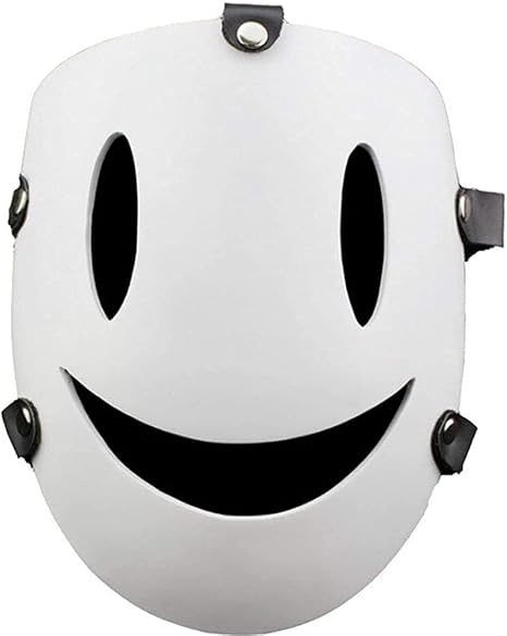 Amazon.com: Anime Tenkuu Shinpan White Smile Mask High Rise Invasion ...