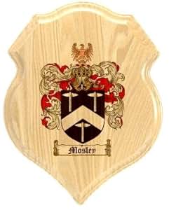 Amazon.com: Mosley Coat of Arms Plaque / Family Crest Plaque ...