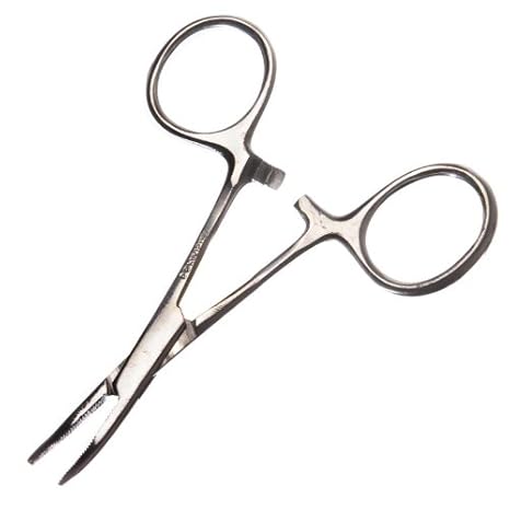 Hemostat Clamp, Curved 3 1/2": Science Lab Dissecting Instruments ...