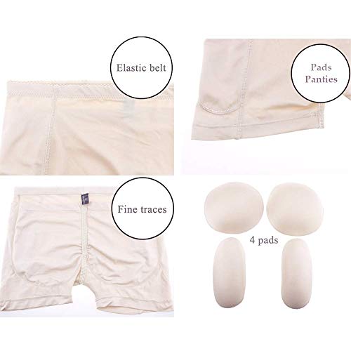 Women Hips and Butt Lifter, 4 Removable Butt Pads Enhancer Panties Butt ...